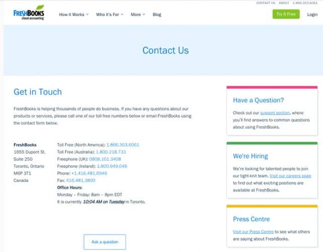 3 Best Contact Us Page Content & SEO Examples